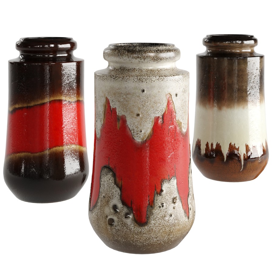 Lava 549 Vases 3D Model for Corona | CGMood