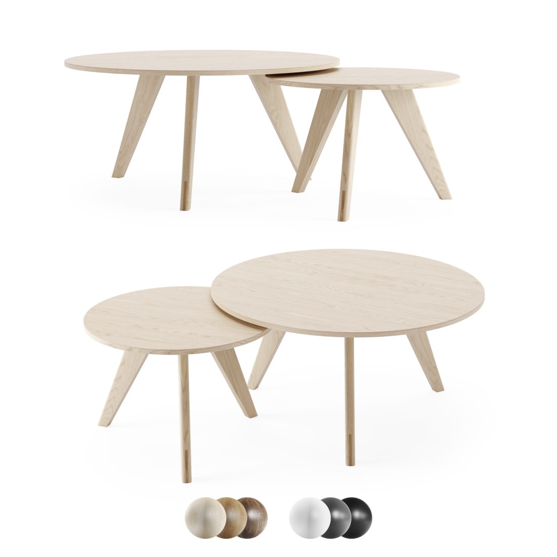 Bolia Coffee Table New Mood - 3D Model for VRay, Corona