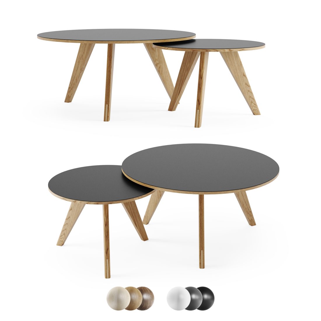 Bolia Coffee Table New Mood - 3D Model for VRay, Corona