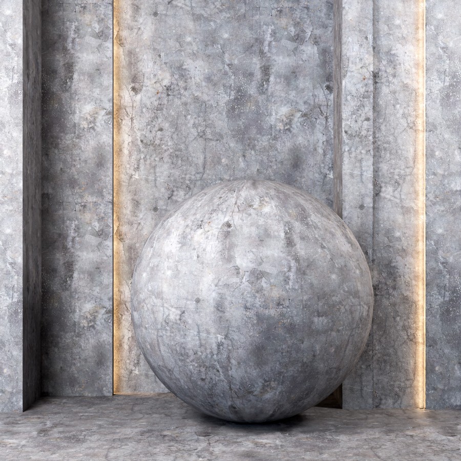 4k Concrete Wall & Floor - Seamless - Tileable-pbr - 3D Model for ...