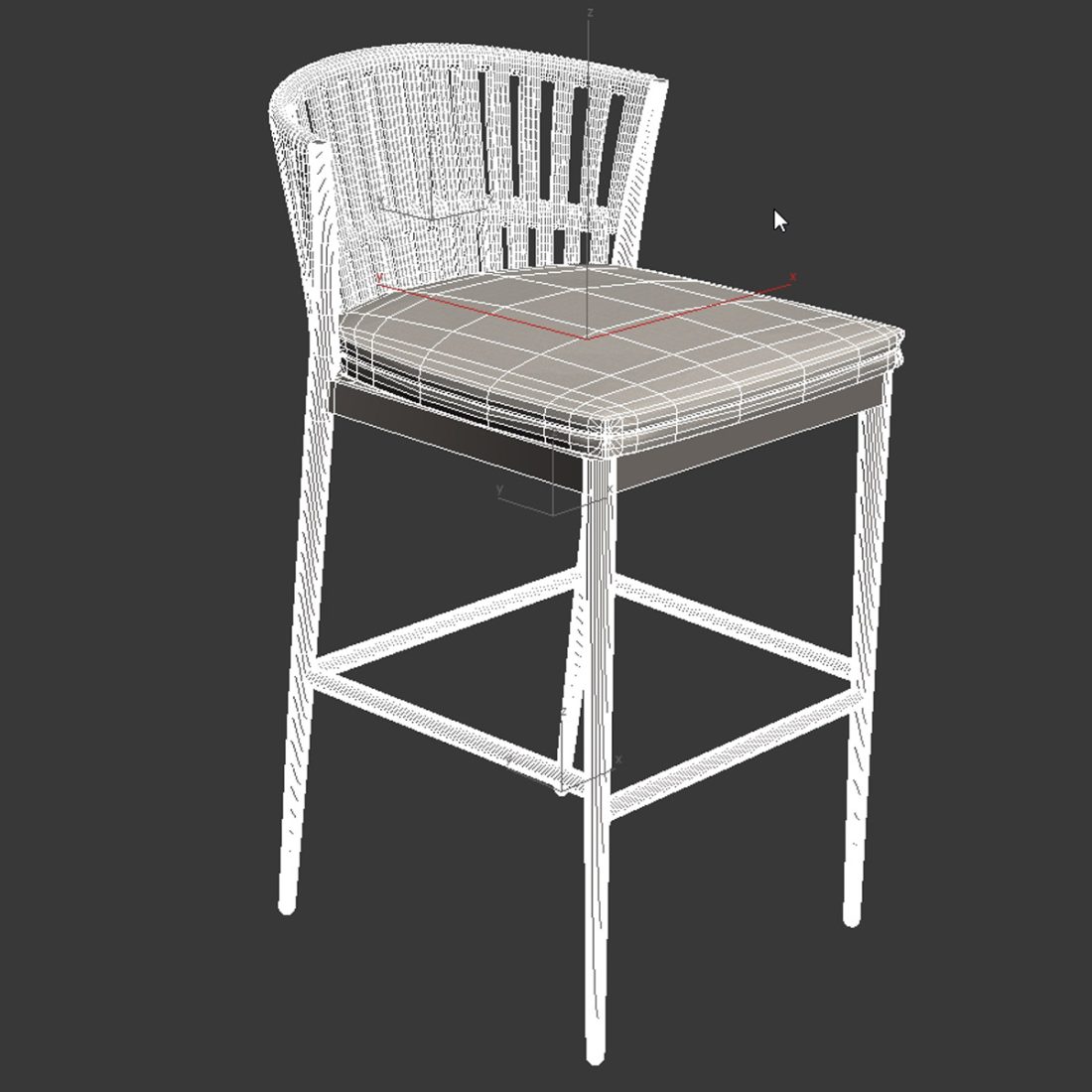 Ratana Lineas Bar Chair 3D Model for VRay | CGMood