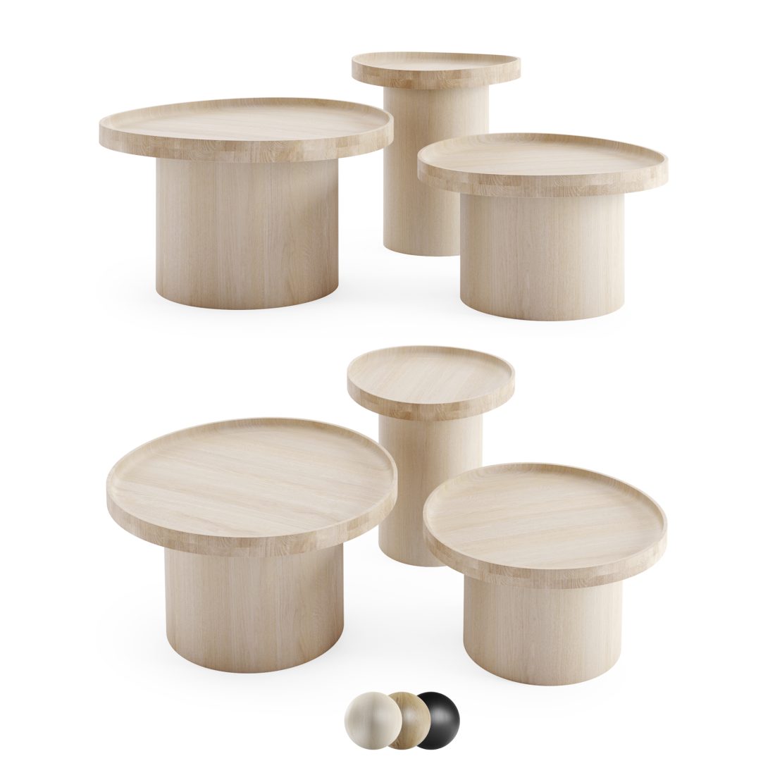 Bolia Coffee Table Plateau 3D Model for VRay, Corona | CGMood