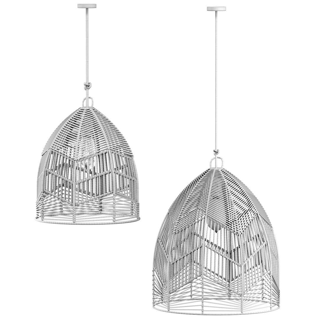 Bazar Bizar Bala Pendant Natural L - 3D Model for VRay, Corona