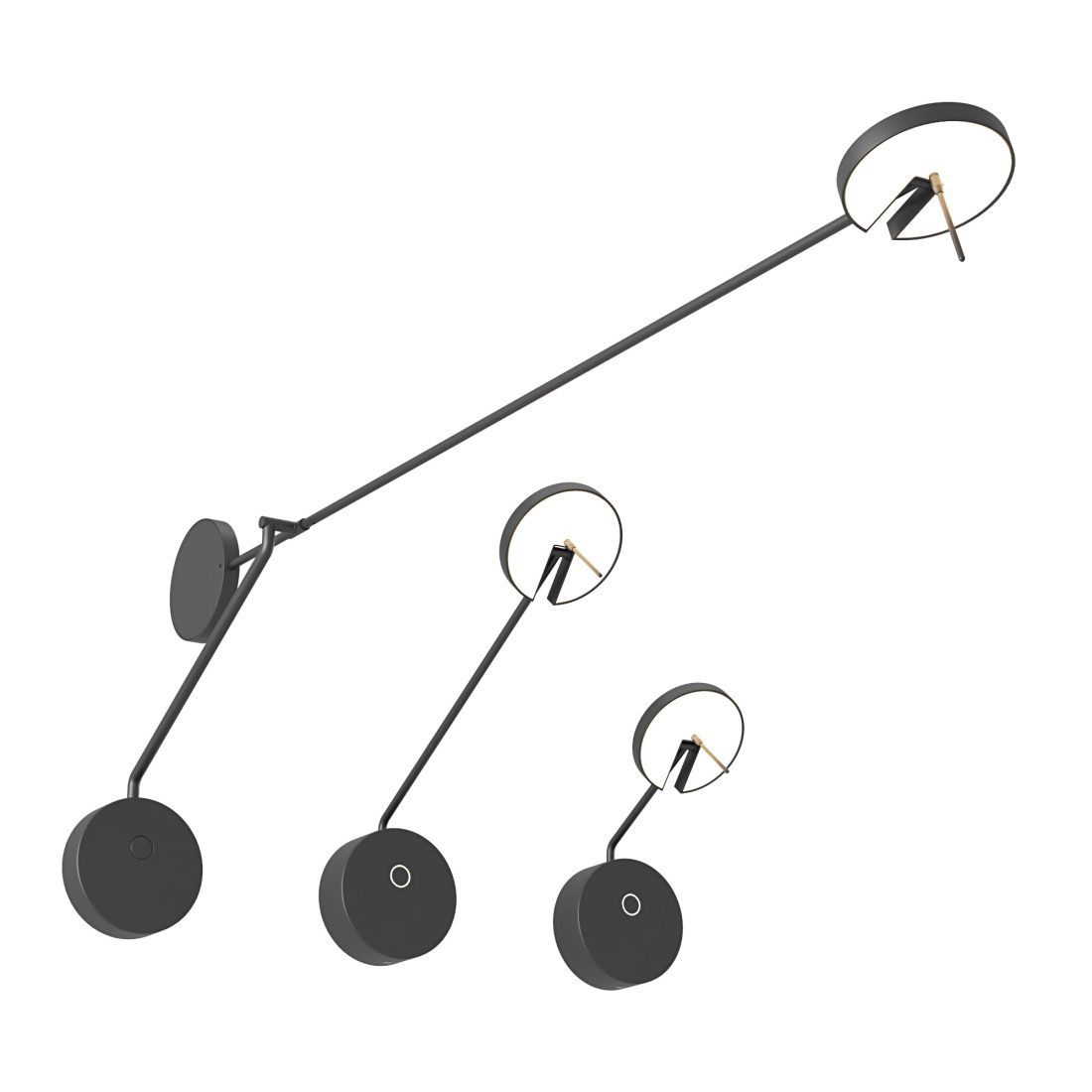 Invisible Wall Lamps Ledsc4 Set 01 - 3D Model for VRay, Corona