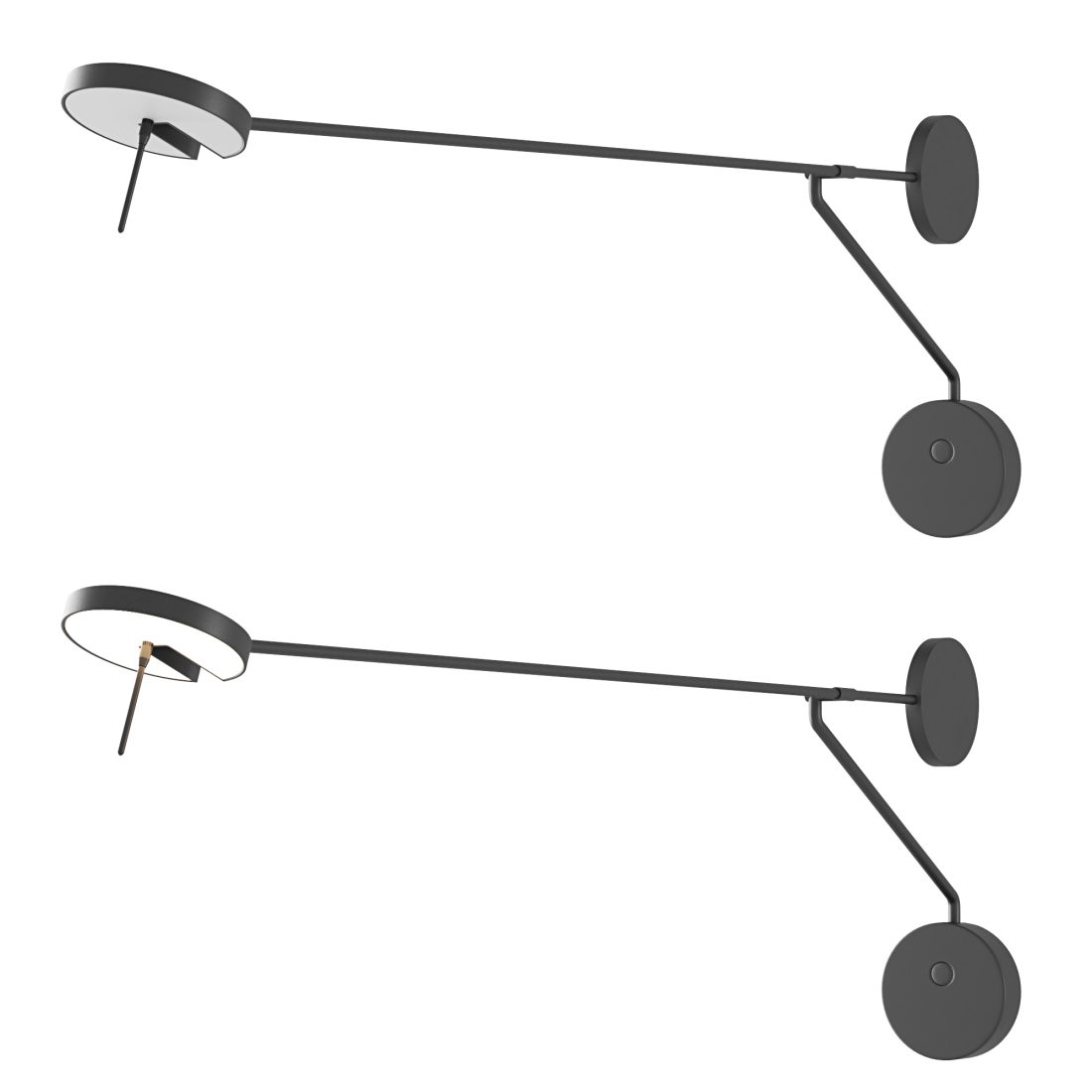 Invisible Wall Lamps Ledsc4 Set 01 - 3D Model for VRay, Corona