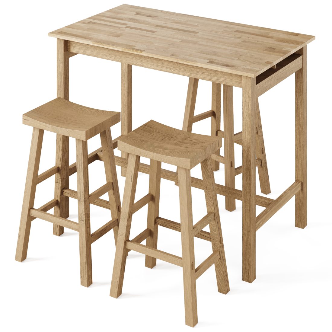 Bar Stool Asayo And Bar Table Adelita 3D Model for VRay, Corona | CGMood