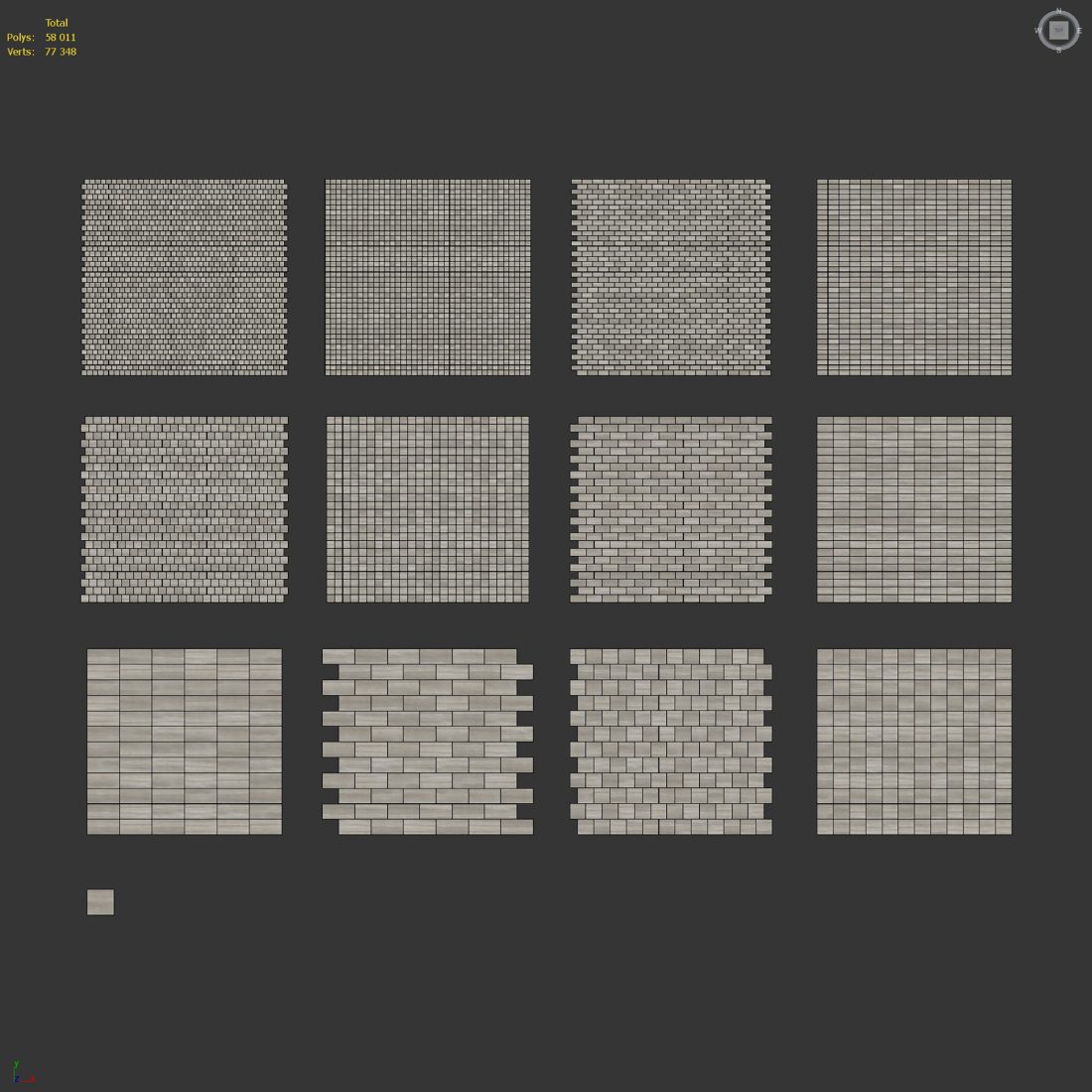 Travertine 09 - 3D Model for VRay, Corona