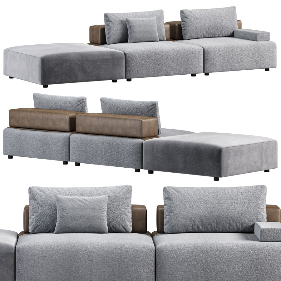 Linosa Sofa By Meronicolzani - 3D Model for Corona