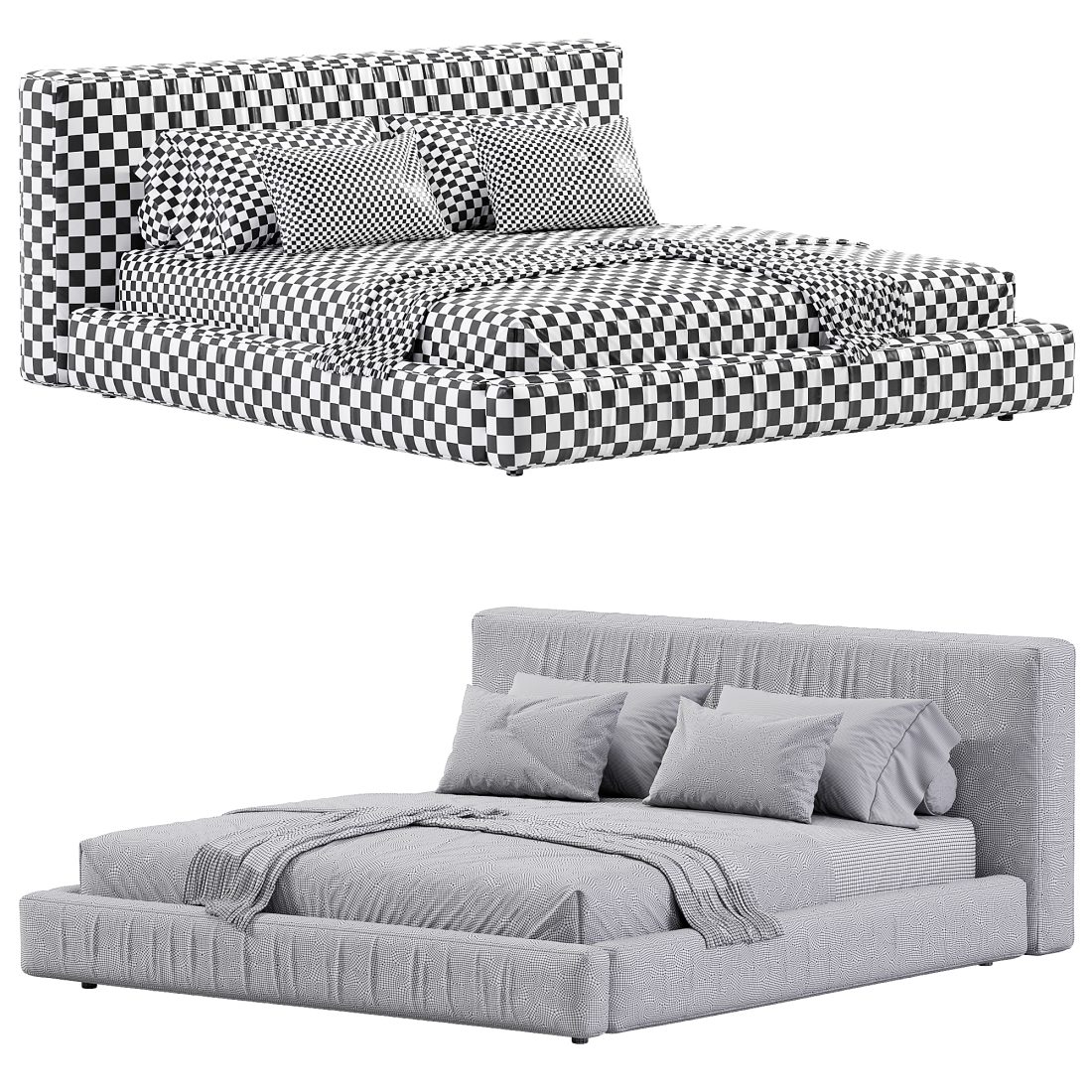 Lenni Bed By Zegen 3D Model for Corona | CGMood