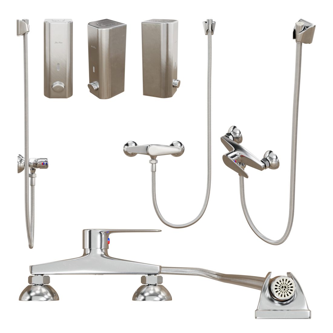 Bathroom Faucet And Shower Kit Ultimate Collection - 3D Model for