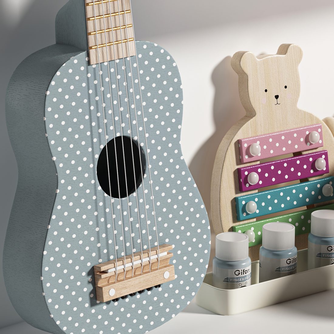 Jabadabado Teddy Wooden Toys , Decoration And Stor 3D Model for VRay ...