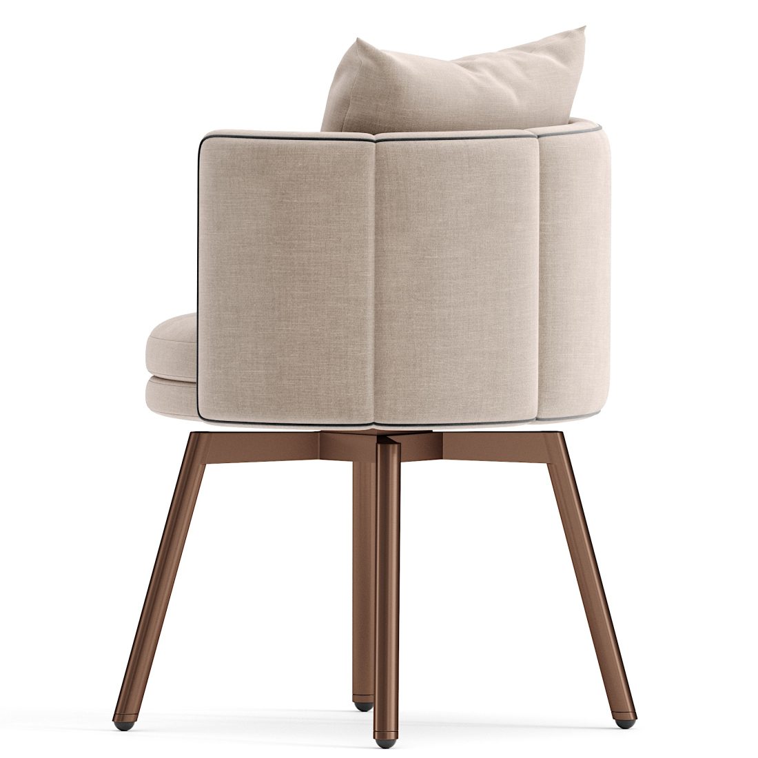 Armchair Minotti Torii Dining Little 3D Model for Corona | CGMood