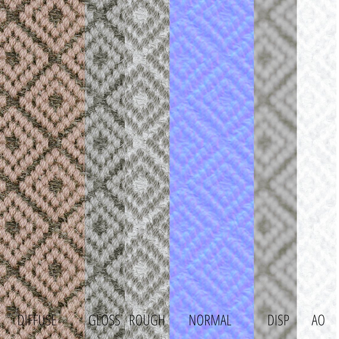 Carpet Rosediamond Taupe 4k Pbr Seamless Material - 3D Model for VRay ...