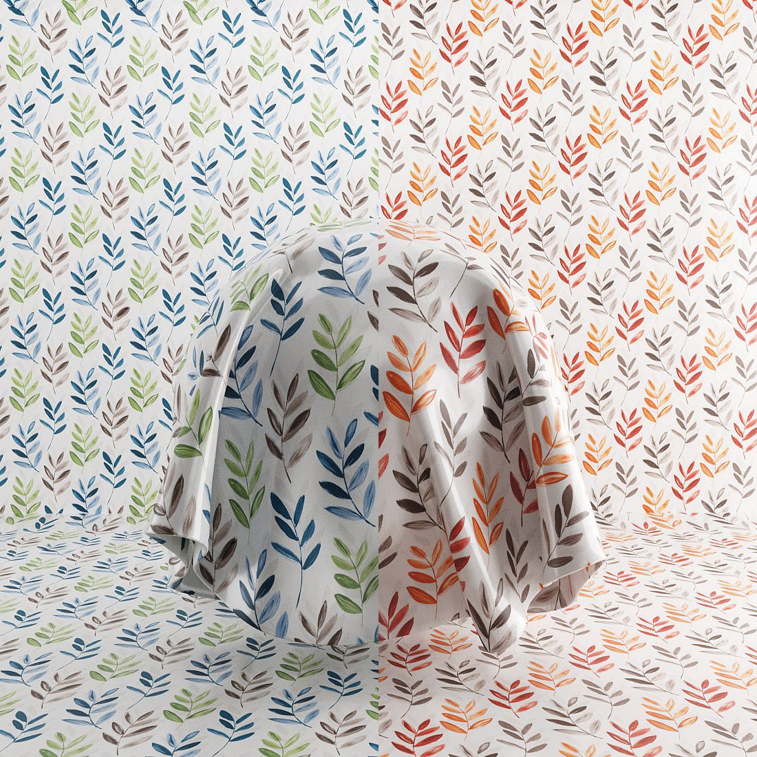 Decorative Fabrics Jilian 4k Pbr Seamless Material - 3D Model for VRay ...
