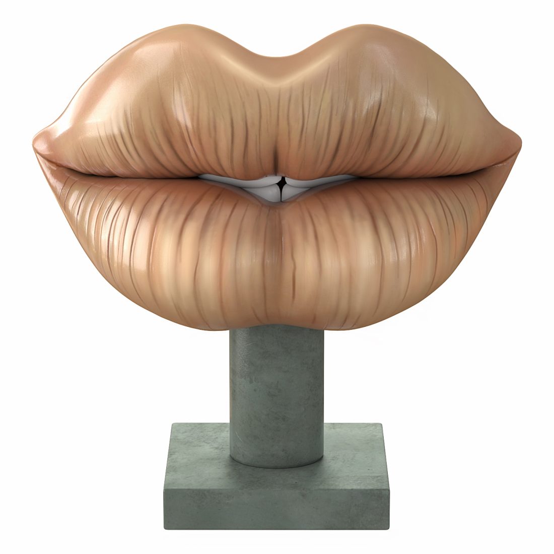 Lips Figurine 3D Model for VRay | CGMood