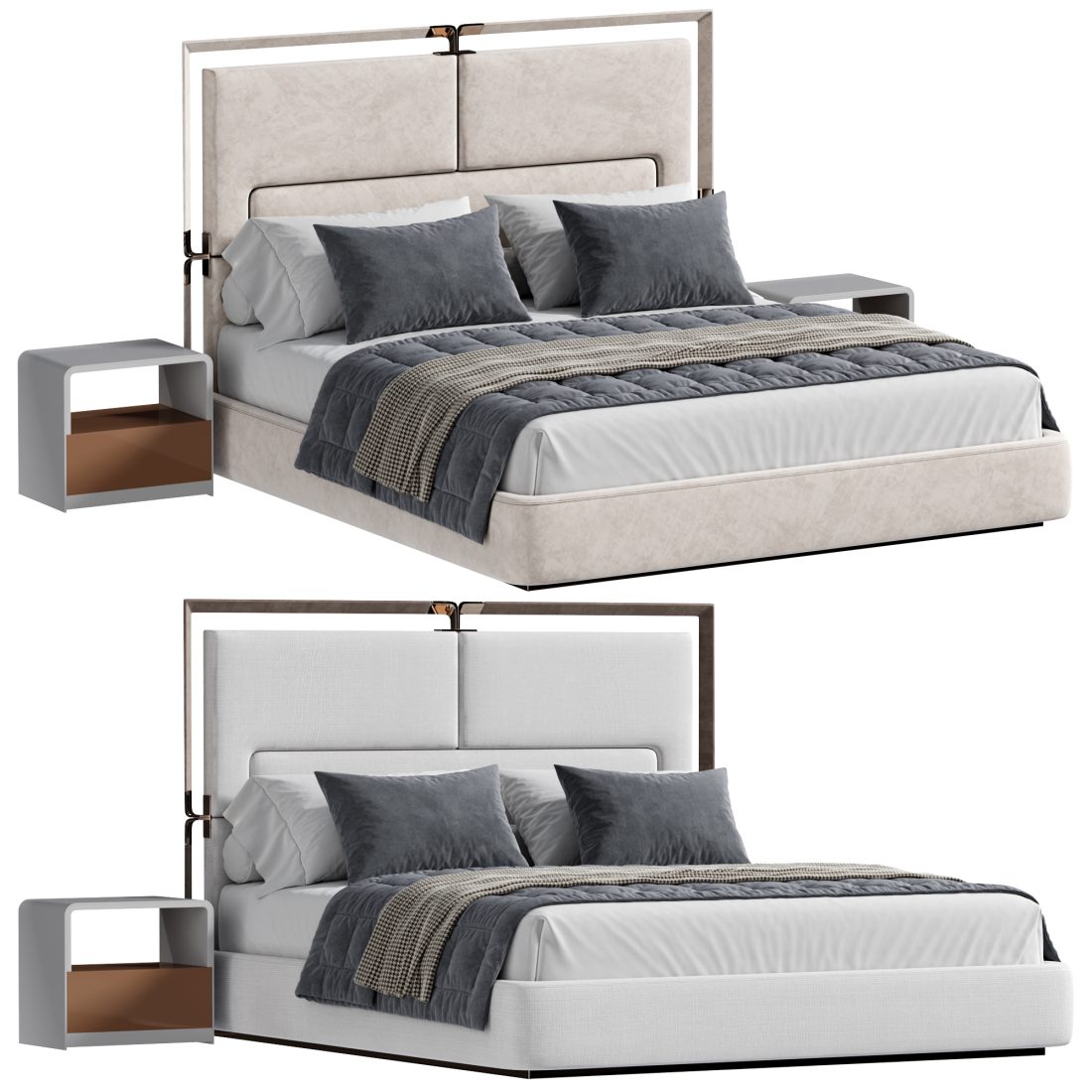 Grace Bed By Rugiano - 3D Model for Corona