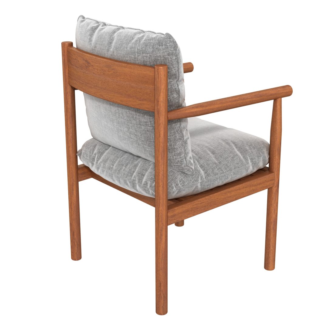 Enka Terrace Wood Armchair - 3D Model for VRay