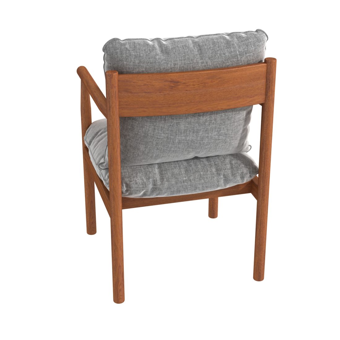 Enka Terrace Wood Armchair - 3D Model for VRay