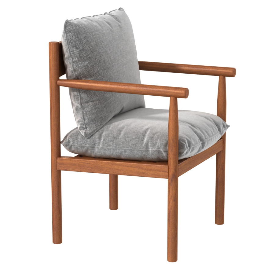 Enka Terrace Wood Armchair - 3D Model for VRay