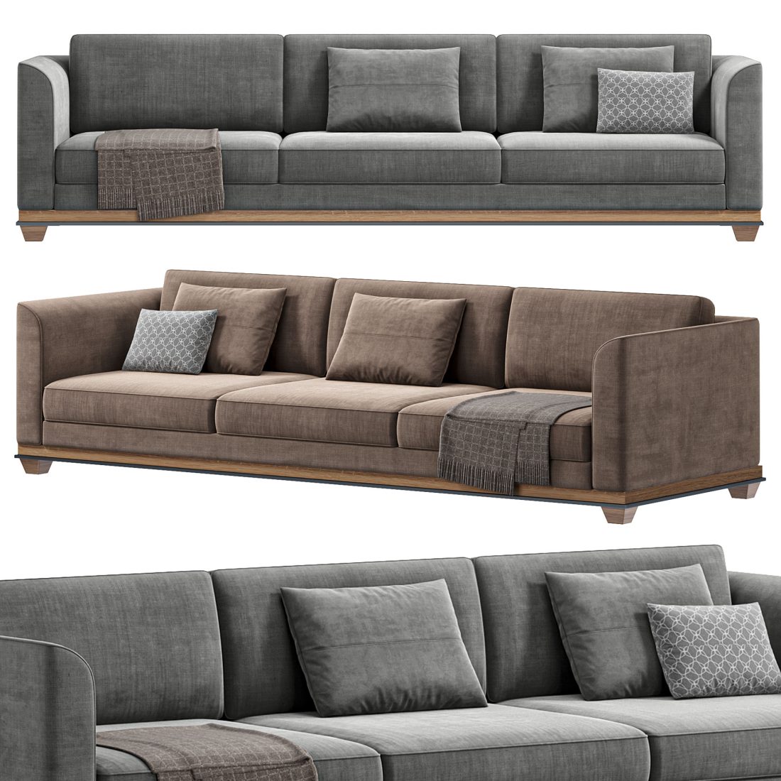 Chopin Sofa Cassic By Longh 3D Model for Corona | CGMood