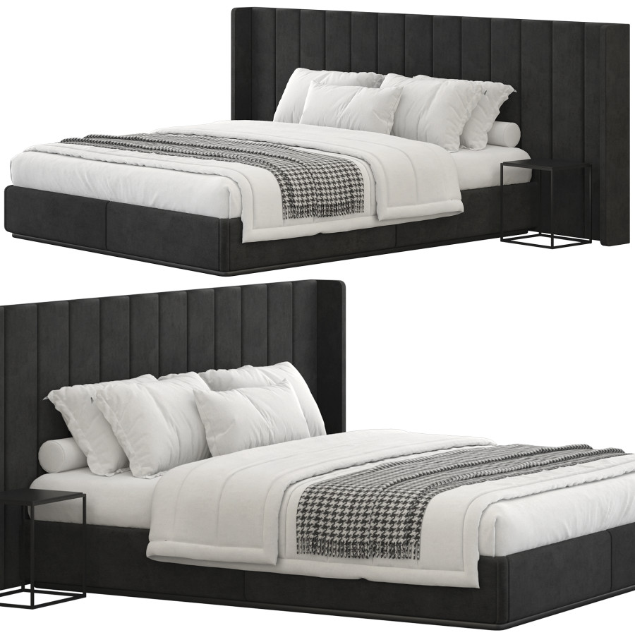 Modena Bed By Restueation Hardware - 3D Model for VRay, Corona
