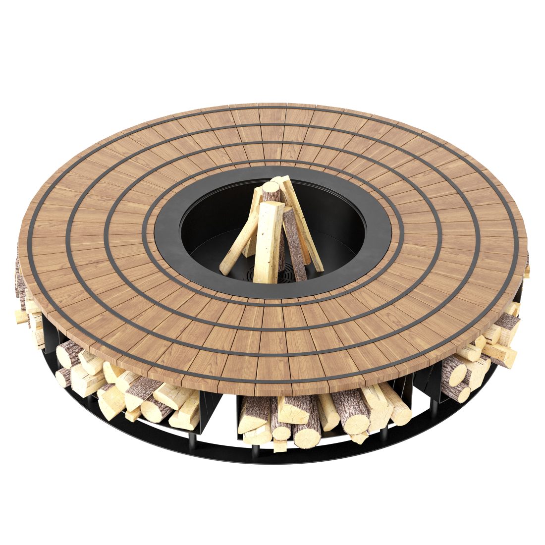 Fire Pit 08 3D Model for VRay, Corona | CGMood