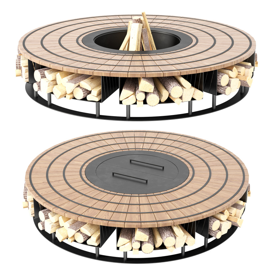 Fire Pit 08 3D Model for VRay, Corona | CGMood