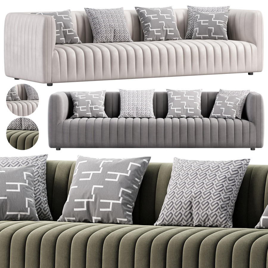 Augustine Sofa 97 Dover Crescent 3D Model for Corona | CGMood