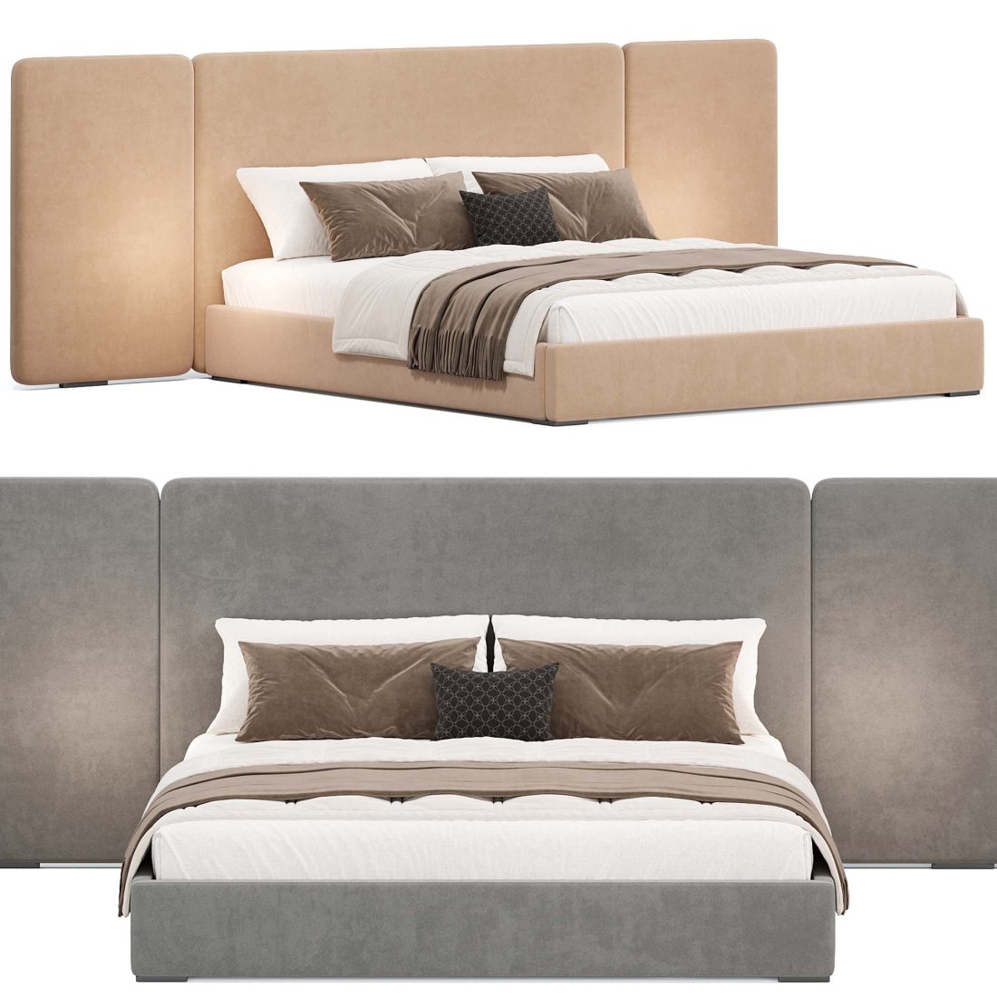 Harris Bed By Highwall - 3D Model for Corona