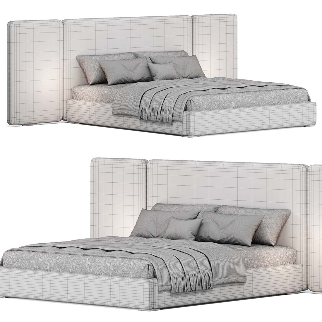 Harris Bed By Highwall - 3D Model for Corona