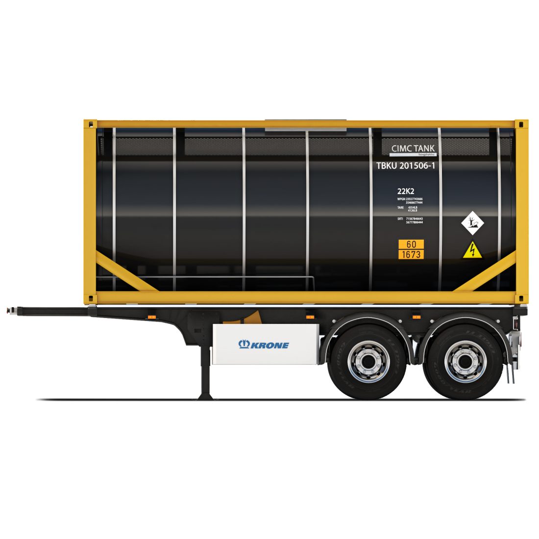 Krone Box Liner El20 Tank Container 2023 - 3D Model for VRay