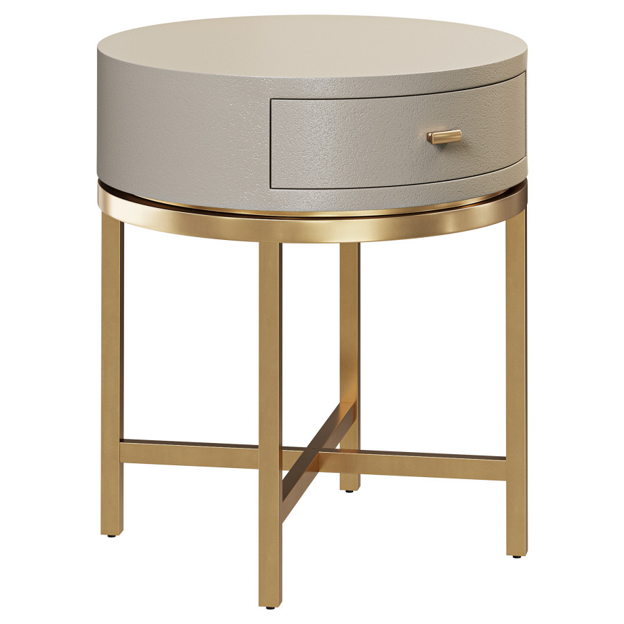 Malone Round Nightstand Table By Arhaus 3D Model for Corona | CGMood