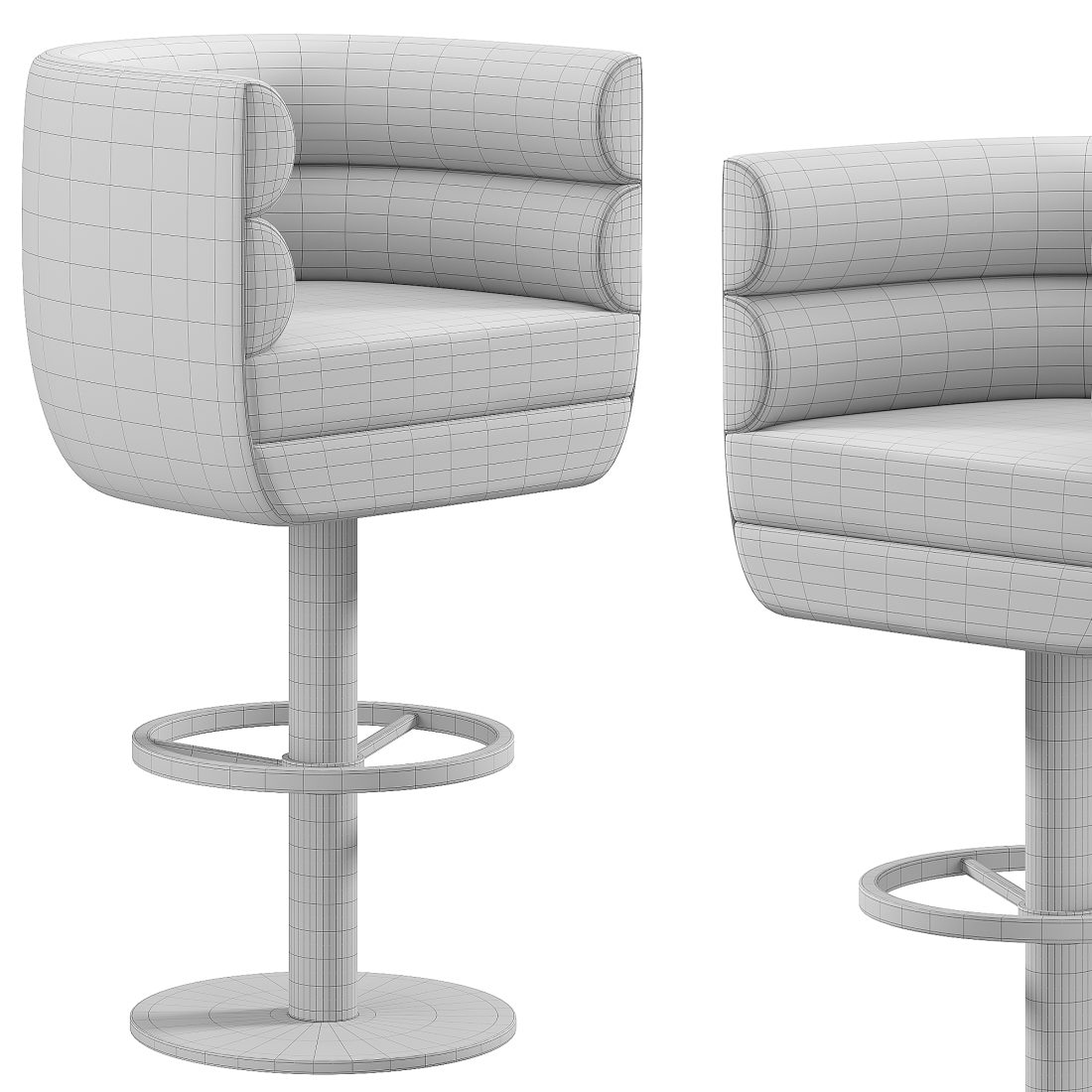 Loren Bar Chair By Essential Home 3D Model for Corona | CGMood