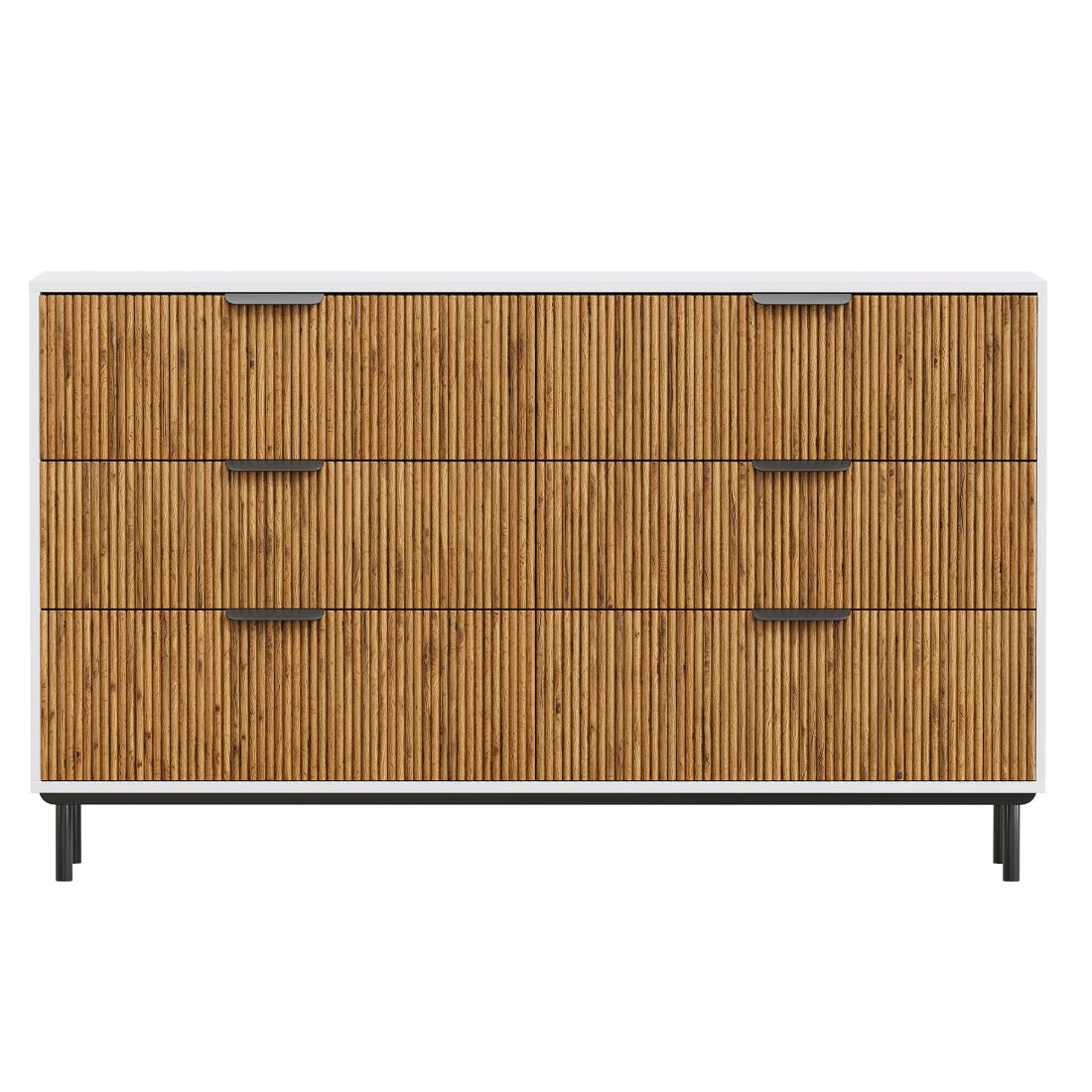 Quinn 6-drawer Dresser - 3D Model for Corona