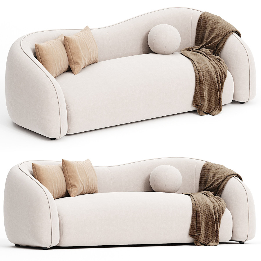 Puffy Kanepe Sofa - 3D Model for Corona