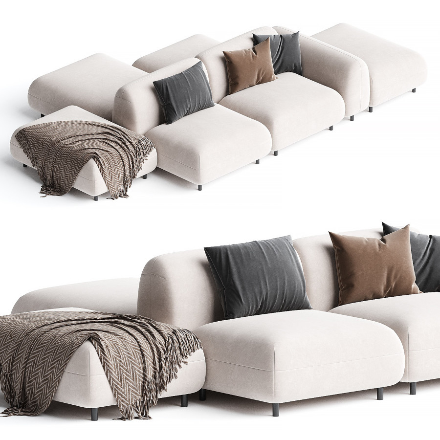 Tokio Sofa - 3D Model for Corona