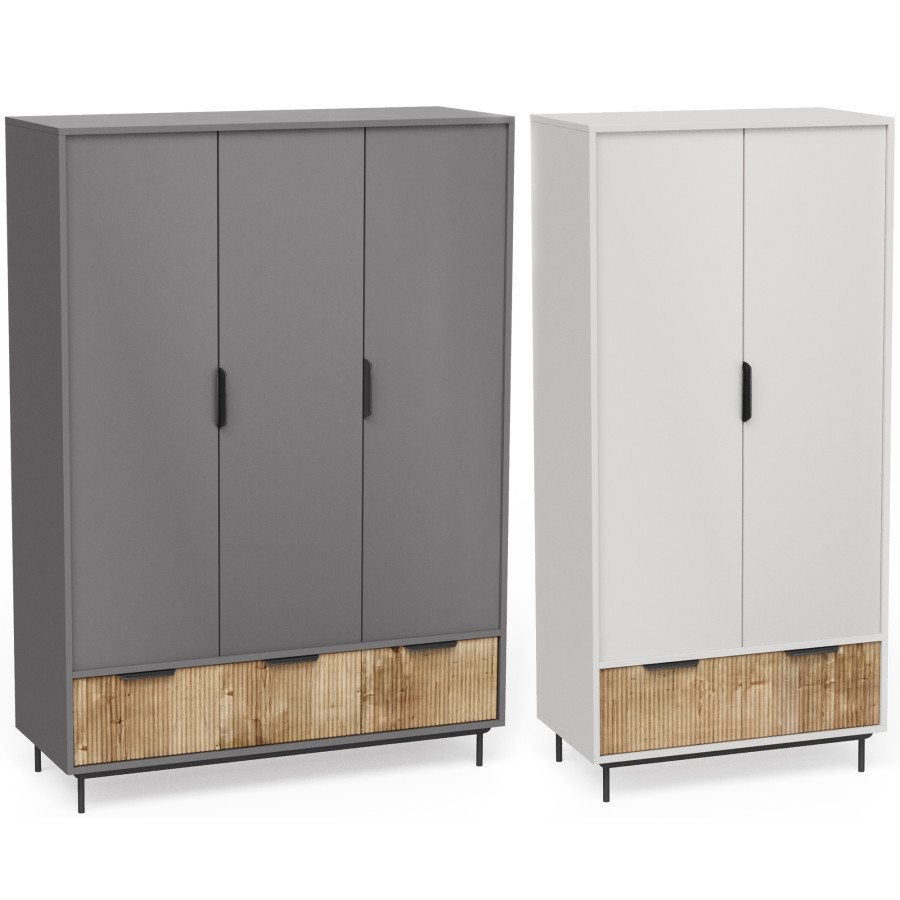 Hinged Wardrobe Levante-3 And Levante-2 - 3D Model for VRay, Corona