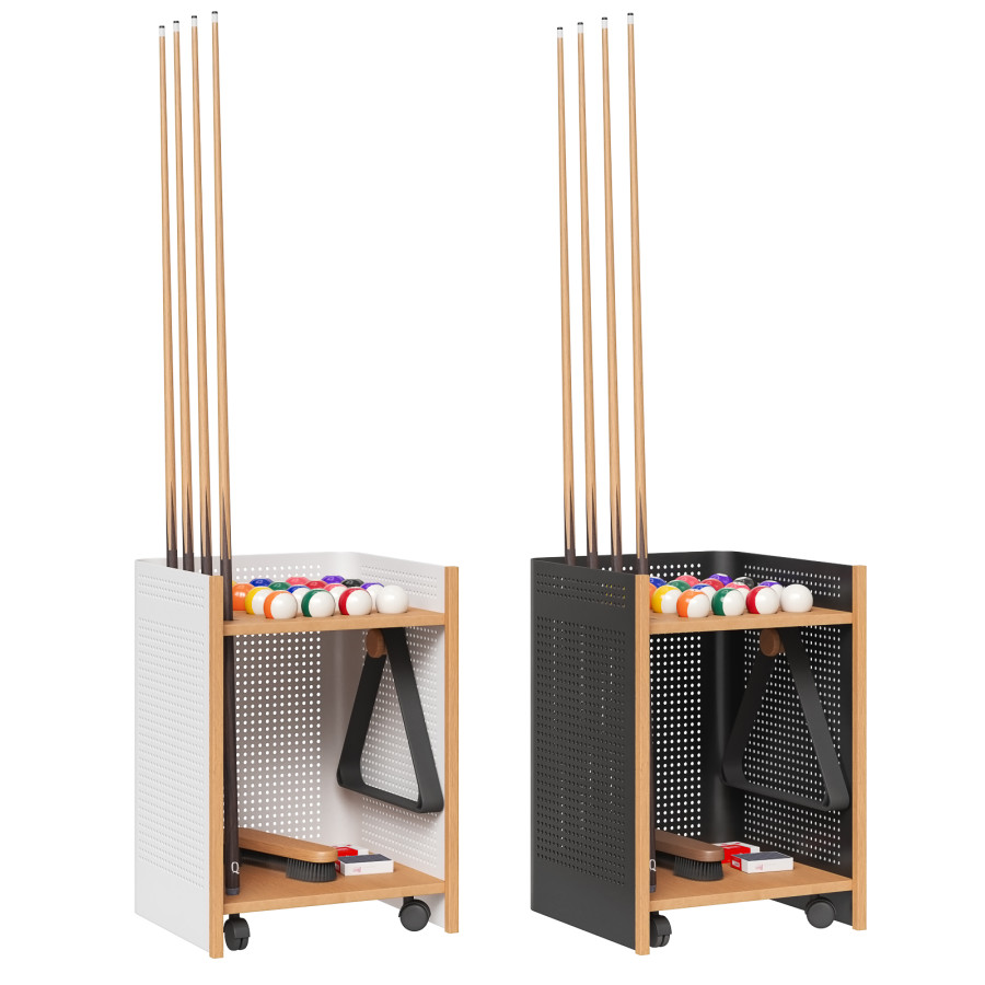 Jack Game Room Cue Rack Diagonal Outdoor - 3D Model for VRay, Corona