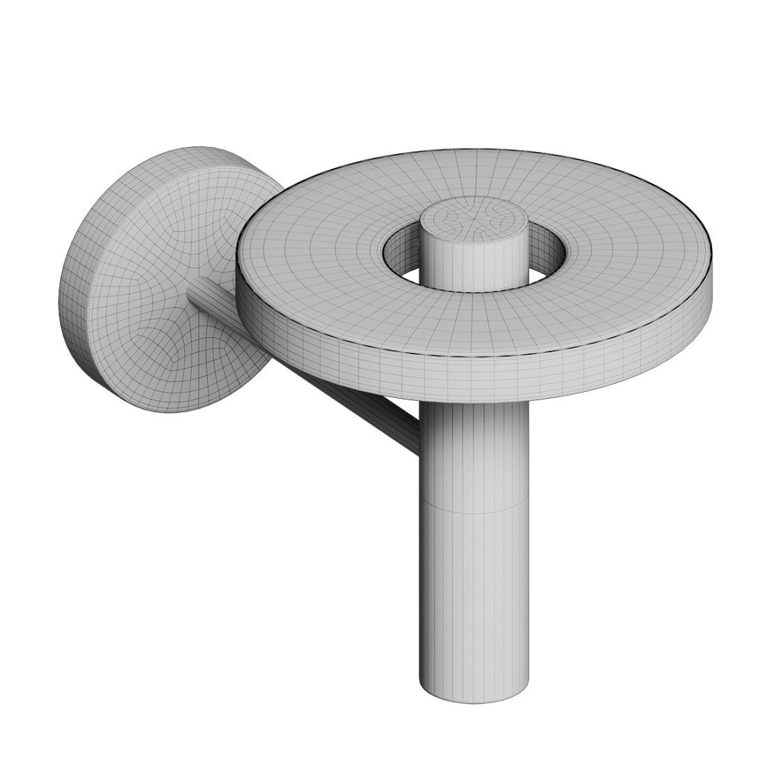 Wall Light Bead Uplight Black Tonone - 3D Model for Corona