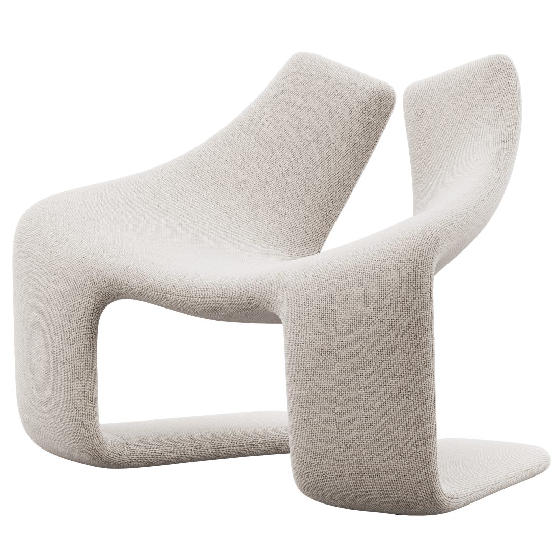 Zen Lounge Chair By Kwok Hoi Chan - 3D Model for VRay