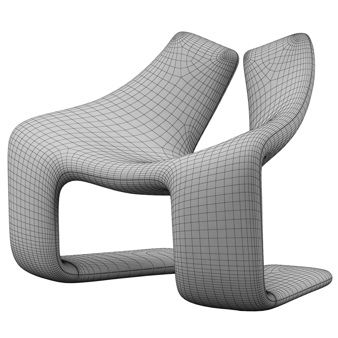 Zen Lounge Chair By Kwok Hoi Chan - 3D Model for VRay