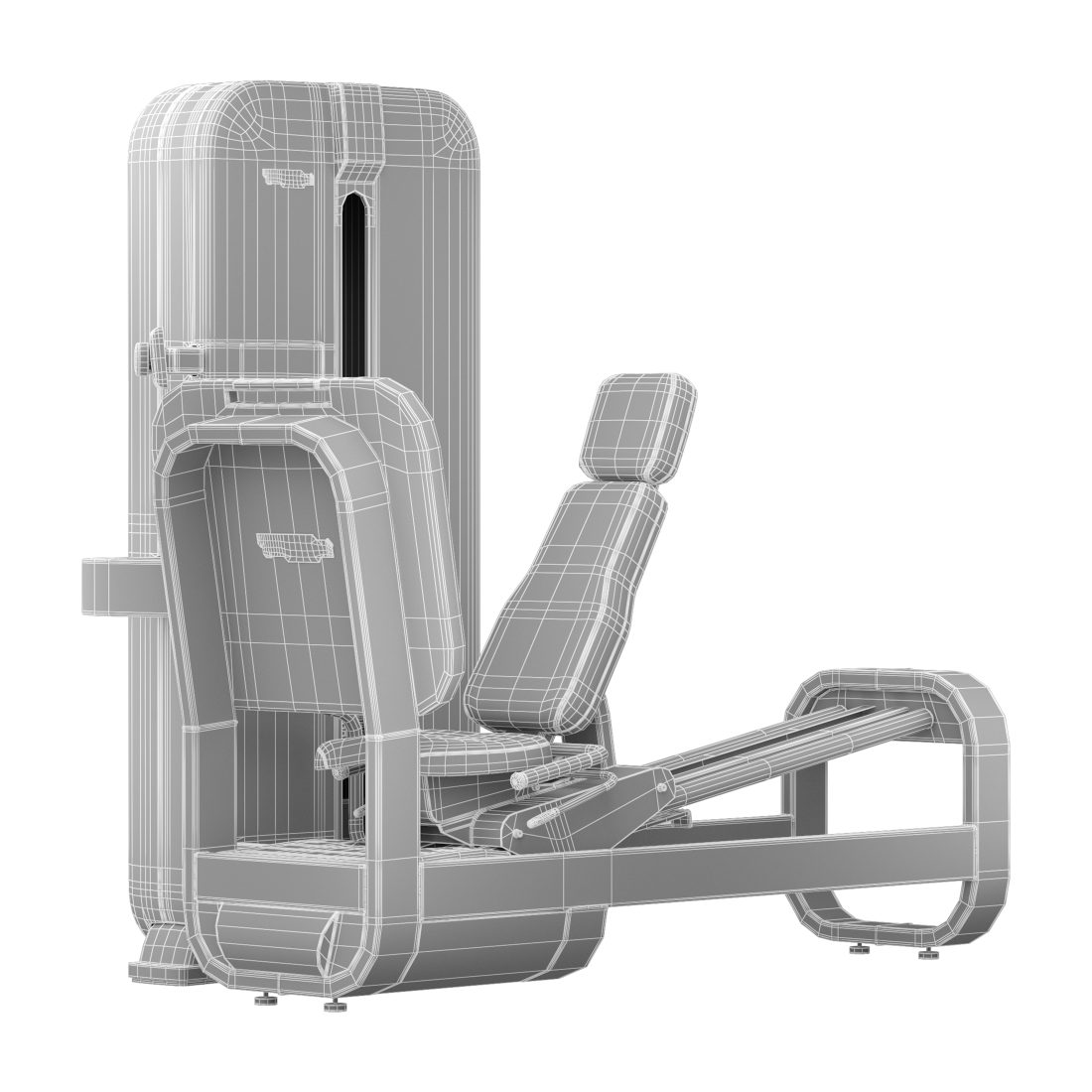 Technogym Artis Leg Press - 3D Model for VRay, Corona