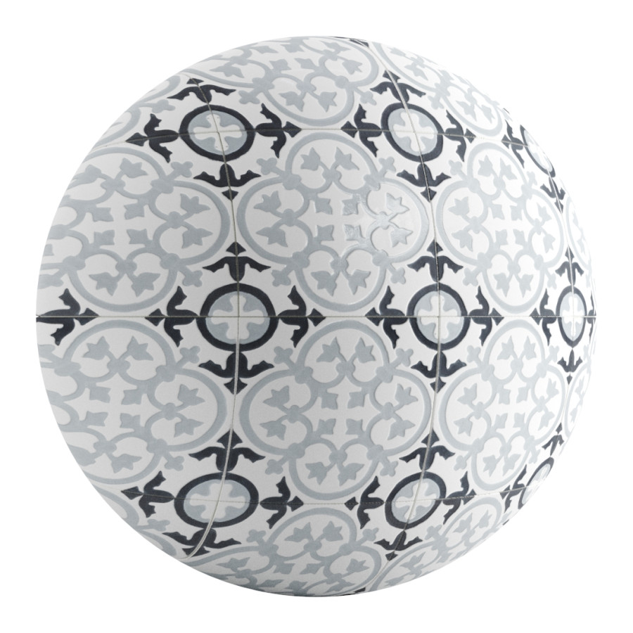 Ceramic Tile Barcelona Mist 4k Pbr Seamless Texture / PBR Material | CGMood