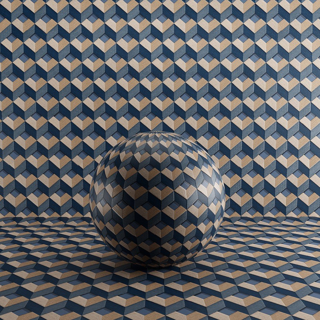 Wallpaper Noblessen 4k Pbr Seamless - 3D Model for VRay, Corona, VRay