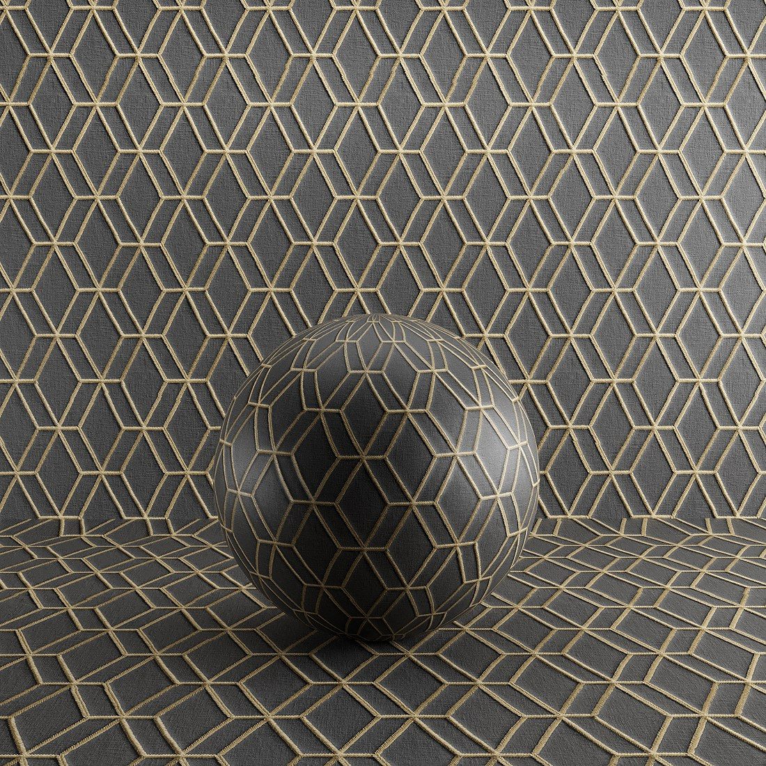 Wallpaper Noblesse 4k Pbr Seamless - 3D Model for VRay, Corona, VRay