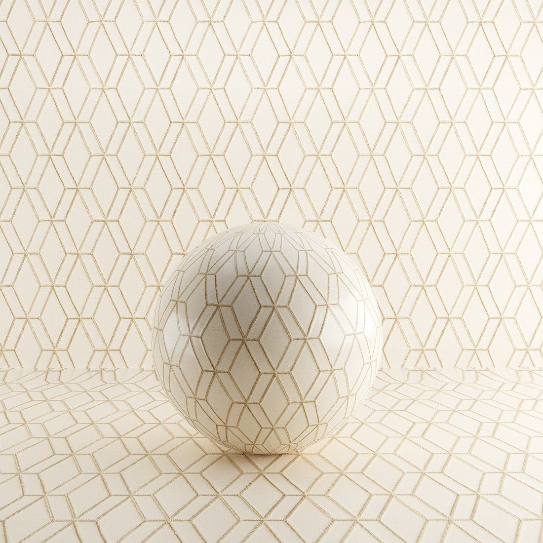 Wallpaper Noblesse 4k Pbr Seamless - 3D Model for VRay, Corona, VRay