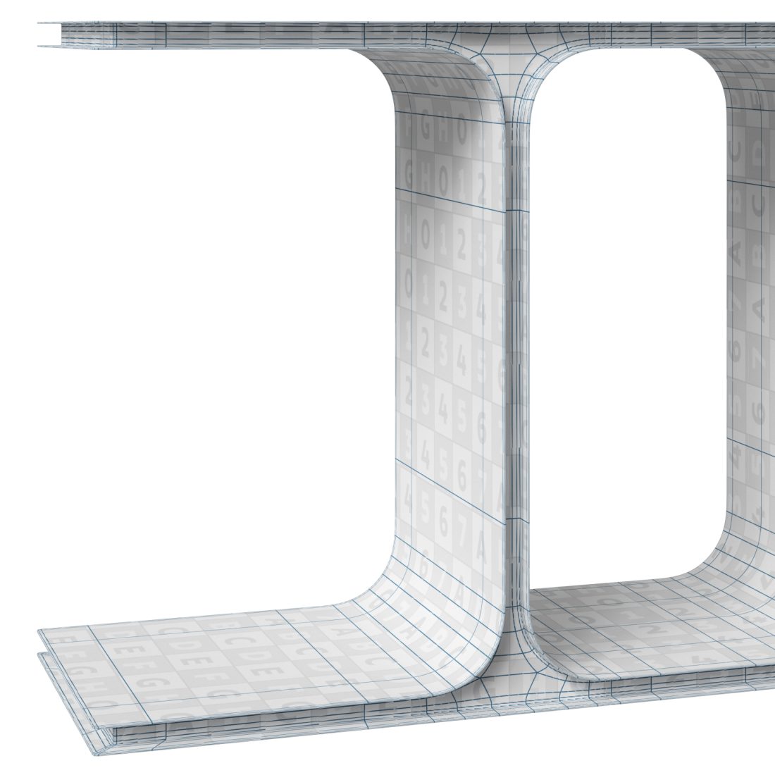 CB2 Metal Console Ipsilon - 3D Model for VRay, Corona