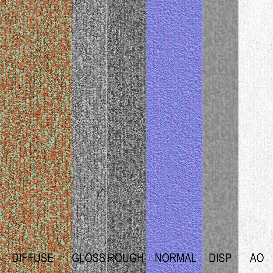Carpet Meet X Beat 1040 4k Pbr Seamless Material - 3D Model for VRay ...