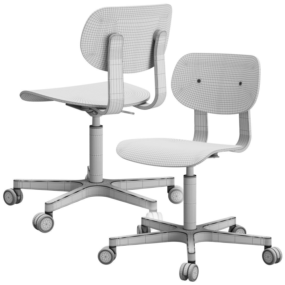 HD Castors By VG&P - 3D Model for VRay, Corona