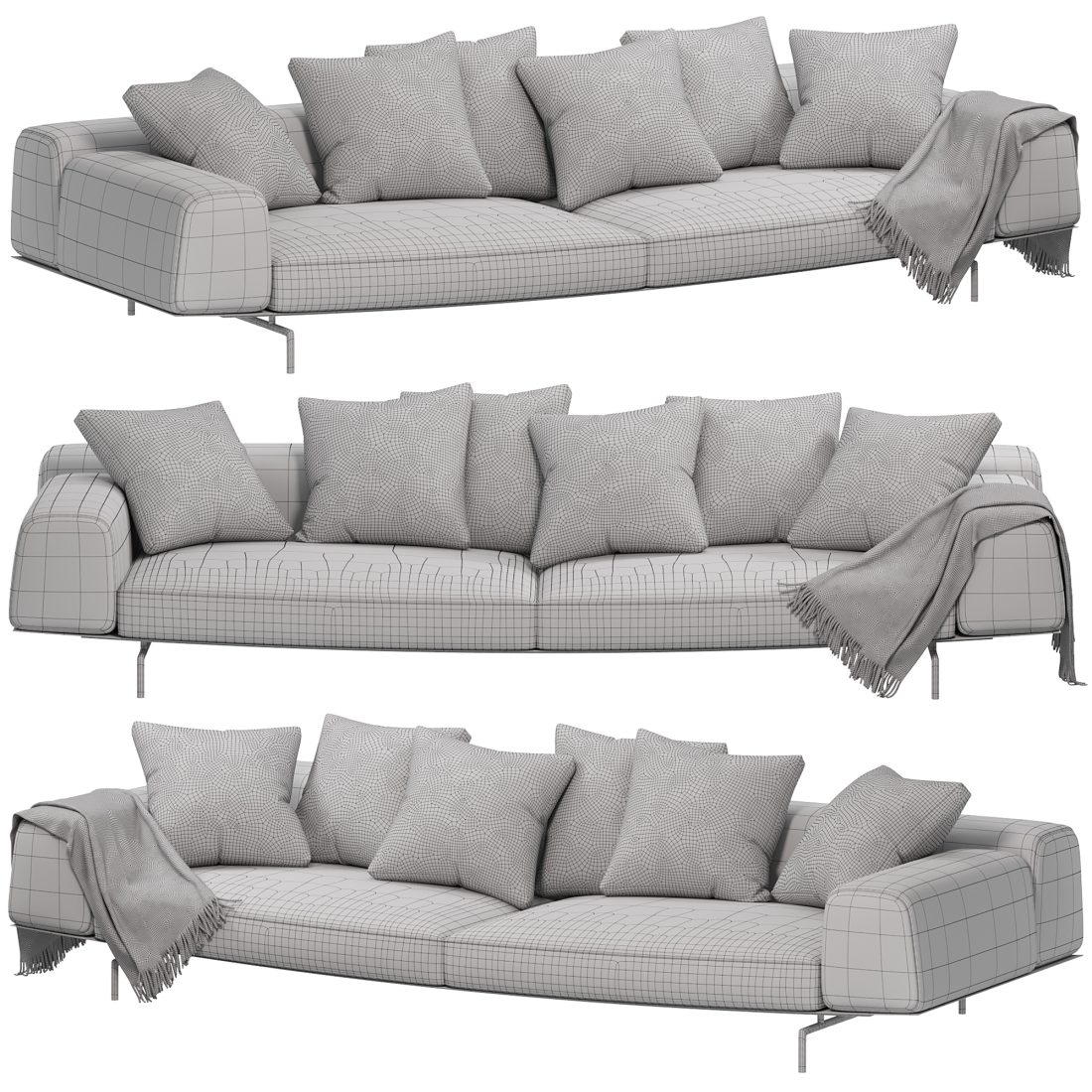 Sumo Sofa By Livingdivani - 3D Model for Corona